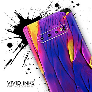 DesignSkinz Liquid Abstract Paint V9 Protective Vinyl Decal Wrap Skin Cover Compatible with The Samsung Galaxy S20 (Screen Trim & Back Glass Skin)