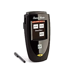 Channel Master TV Antenna Signal Strength Meter – Digital Handheld Signal Finder with Carrying Bag and Stylus for Precise OTA Antenna Alignment and Installation (Displays Signal Level & SNR)