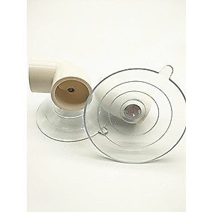 Hypeety Bird Portable Suction Cup Parrot Shower Perch Window Standing Platform Shower Bath Toy for Bird Parrot Macaw Cockatoo African Greys Budgies Parakeet Cockatiel