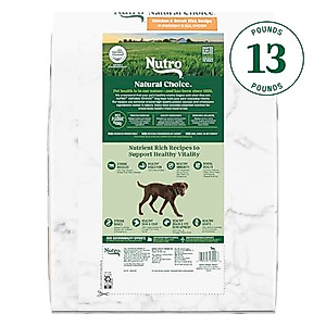 Nutro Core Dry Dog Natural Choice Chicken & Brown Rice Recipe, Dry Dog Food for Large Breed Puppies, 13 lb. Bag