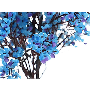 AngelUU Artificial Flowers 6Pcs Babys Breath Fabric Cloth European Fake Silk Plants Decor Wedding Party Decoration Bouquets DIY Home Garden ,Blue