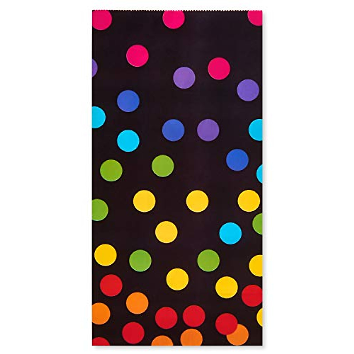 American Greetings 10" Small All-Occasion Goodie Bags, Rainbow Confetti (12-Count)