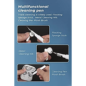 Cleaner Kit for Airpod, Earbud Cleaning Putty Remove Ear Wax, Bluetooth Earbuds Cleaning Kit with Soft Brush for Airpod Pro iPad Laptop Wireless Earphones Charging Case Camera Mobile Phone DEVENTORZ