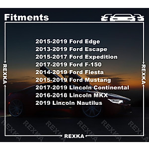 Rexka 30pcs Rocker Molding Retainer Clip Screw Compatible with Ford W716352-S300 Edge Escape F-150 Mustang Lincoln Continental MKX W716352S300