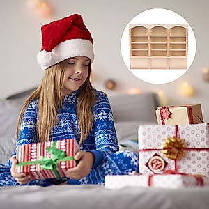 1:12 Dollhouse Mini Bookcase Display Shelf Bookshelf Locker Doll House Decor Dollhouse Furniture Accessories