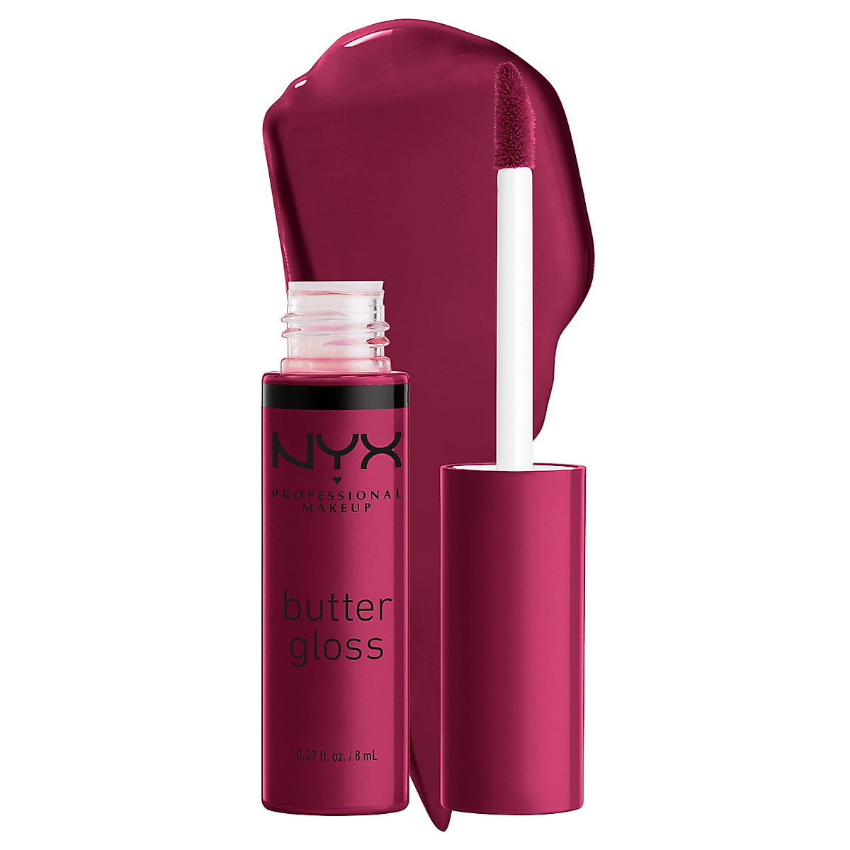 NYX PROFESSIONAL MAKEUP Butter Gloss, Non-Sticky Lip Gloss - Devil's Food Cake (Deep Plum)