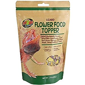 Zoo Med Lizard Flower Food Topper 1.4 oz - Pack of 4