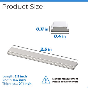 Shower Door Magnet - 2-1/2" Long Glass Shower Door Magnet Replacement for Swing Shower Doors Shower Door Handles Shower Door Strike Jamb