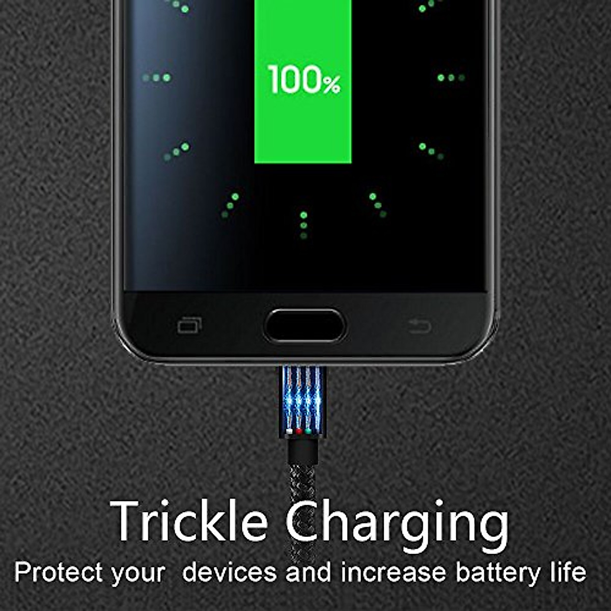 COSOOS 4 Short USB Type C Cables (9in/23cm) Nylon Braided Fast Charge & Sync USB C to USB 3.0 Cables for Samsung Galaxy S21 20 S10 S9 S8 Note 10,9,8, Google Pixel,LG V20 G5 G6, Charging Station,