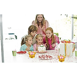 24 Pcs Gold Crown Candy Boxes with Dome, Fillable Golden Decorative Crown Candy Storage Boxes for Candies Chocolates Dessert Table Super Cute Plastic Crown Candy Containers for Baby Kid Party Favor