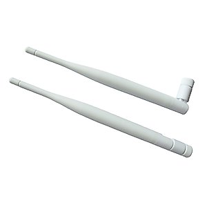 bestkong 2 Pcs 2.4GHz 5dBi Omni WiFi Booster SMA Male Antenna White Color for Wireless Router 8inch 20cm