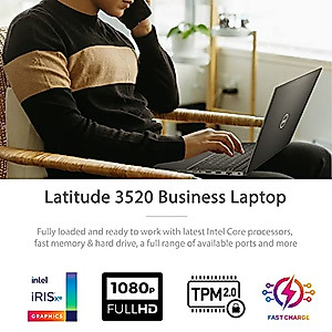 Dell 2022 Newest Latitude 3520 15.6" FHD Business Laptop, Intel Core i5-1135G7, 16GB RAM, 512GB PCIe SSD, Webcam, Wi-Fi 6, HDMI, Bluetooth, Windows 11 Pro