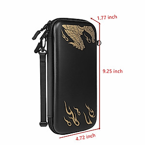 Flyekist Carrying Case for Nintendo Switch Lite - Monster Hunter Rise Theme - Portable Travel Protective Hard Storage Bag Soft Lining with 8 Game Card Slots for Switch Lite & Accessories