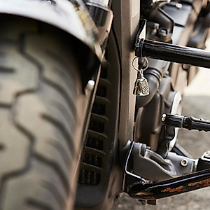 Guardian Bell Bass Fish Good Luck Bell w/Keyring & Black Velvet Gift Bag | Motorcycle Bell | Lead-Free Pewter | Good Luck Gift to Friends & Family | Bike Bell | Made in USA