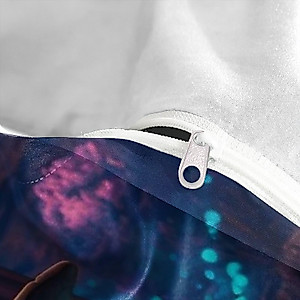 GEEYOU Turtle Navy1 Quilt Cover Duvet Cover Comforter Covers 3D Print for Teens and Adults with Zipper Closure Soft Microfiber with Pillow Cases Bedding Set 3 Pieces Twin（173x218cm）