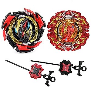 Bey Battling Top Burst Gyro Toy Set 2 Spinning Tops with 2 Left&Right Launchers for Kids (191-01-02)