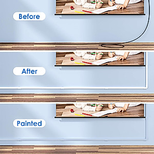 Yecaye 125in Cord Hider - One-Cord Cable Concealer - Cord Cover Wall with 13 Parts - Easy Install Cable Management Kit for 2 Small Wires, Cable Raceway Home Office, 8X L15.7in W0.59in H0.4in, White