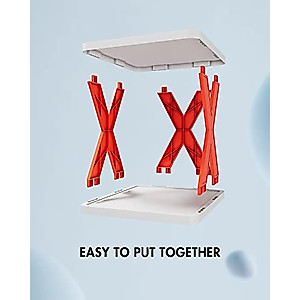 OLYGIFTS-Small Shoe Rack-Narrow Easy to Assemble Vertical Shoe Rack-Sturdy