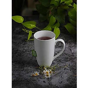 Amuse- Professional Barista Large Cozy Tall Mug for Coffee, Tea or Latte - Set of 6-16 oz