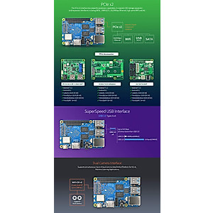 NanoPi M4V2 ARM Single Board Computer Rockchip RK3399 Mini PC Support Android 8.0 Linux OpenCV 4.1, Bundle with 8G eMMC Module