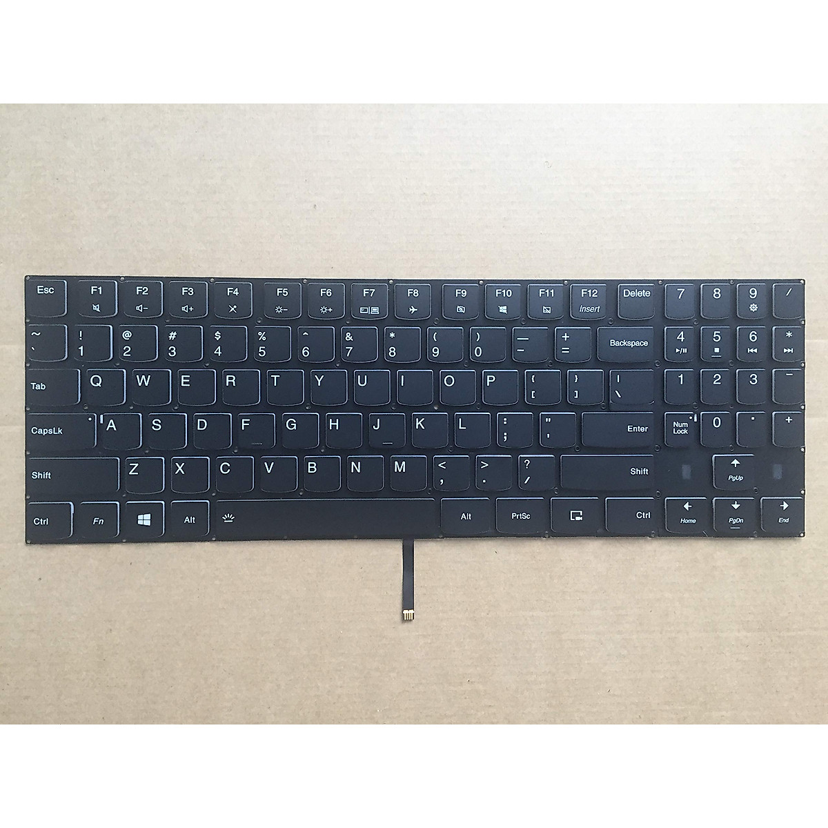 Original New for Lenovo Legion Y545 15.6" US Black Backlit Gaming Laptop Keyboard White Word