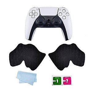 LICHIFIT Anti-slip Game Handle Grips Protective Sticker Removable Handle Silicone Skin Cover Non-slip Pads for PS5 Game Controller Protector