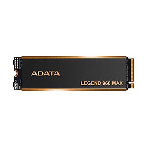 ADATA 2TB SSD Legend 960 Max with Heatsink 2TB PCIe Gen4x4 NVMe M.2 Internal Gaming SSD Up to 7,400 MB/s PS5 Compatible (ALEG-960M-2TCS)