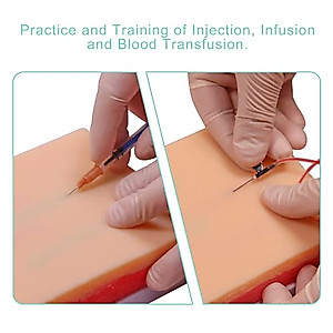 Venipuncture Practice kit Phlebotomy IV Insertion, Blood Draw, Injection, Venipuncture Techniques for Students to Practice Perfect IV，Medical Educational Teaching Model Not Included Practice Needles