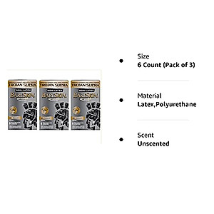 Trojan Supra Non-latex Bareskin Condoms 3 Packs of 6