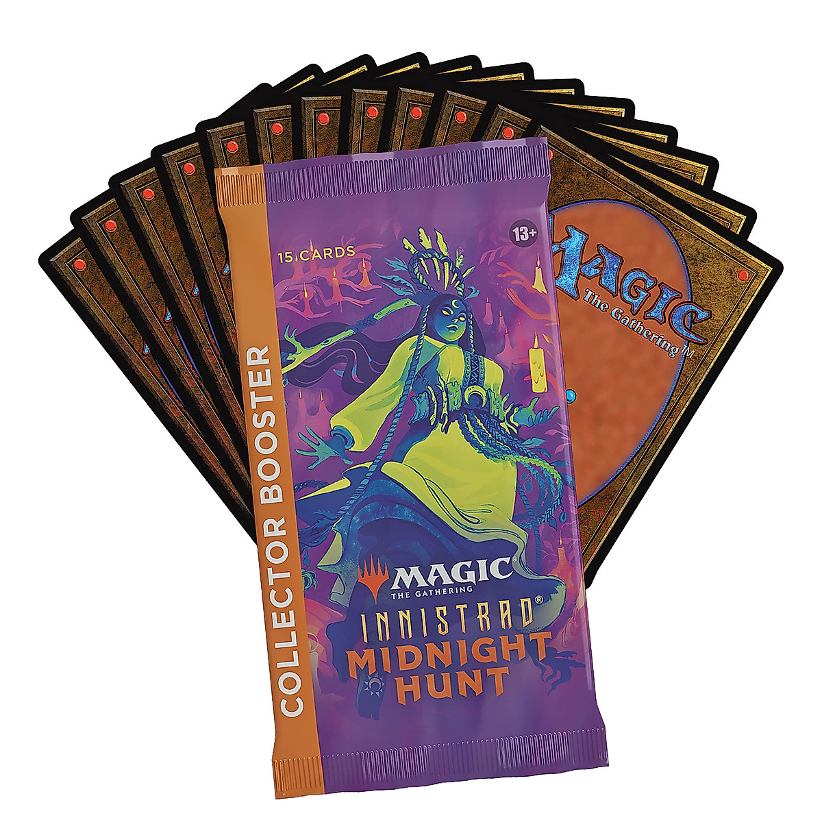 Magic: The Gathering Innistrad: Midnight Hunt Collector Booster Box | 12 Packs (180 Magic Cards)
