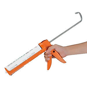 Bates- Caulking Gun, 10:1 Thrust Ratio, Orange, Caulking Tool Gun, Caulk Gun No Drip, Hand Caulking Guns, Silicone Gun, Caulking Gun Tool, No Drip Caulk Gun, Caulk Guns, Caulking Gun Dripless