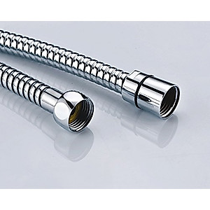 Purelux 100 Inch Extra Long Shower Hose for Handheld Shower Head with Brass Fittings, 8 feet 4 inches Made of Stainless Steel Chrome Finish