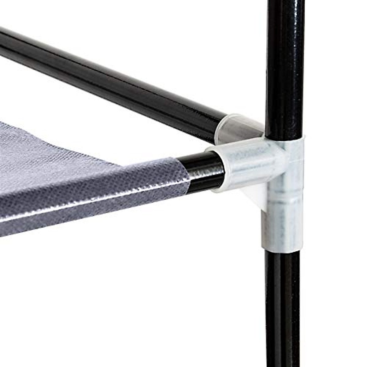 ducalmoral 10 Tiers Shoe Rack Dustproof Shoes Cabinet Space Saving Shoe Storage Organizer Shelf Large Capacity 30-45 Pairs Free Standing Shoe Racks with Cover