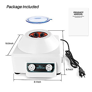 PRP Centrifuge Machine 6x10ml, Cekegon Lab Benchtop Centrifuges, Portable PRF centrifuge, 110V, 4000rpm, 0-60min for Medical Practice, Plasma, Blood, Skin Tighten, 900-2