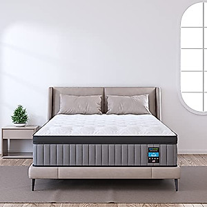 BedStory King Mattress Firm - 12 Inch Hybrid Mattress for Pain Relief, Supportive Memory Foam & Individually Wrapped Pocket Coils, Innerspring Bed in a Box, Made in USA, CertiPUR-US Certified