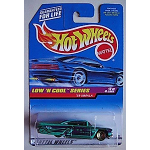 Hot Wheels Low 'N Cool Series #2 of 4 Cars, Green '59 Impala