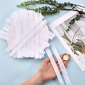 GORGECRAFT 100Pcs Sewing Thread Net Cosmetic Brush Protective Nets Mesh Spool Saver Huggers for Different Sizes of Sewing Quilting Winding Embroidery Machines White 7.68x0.79inch