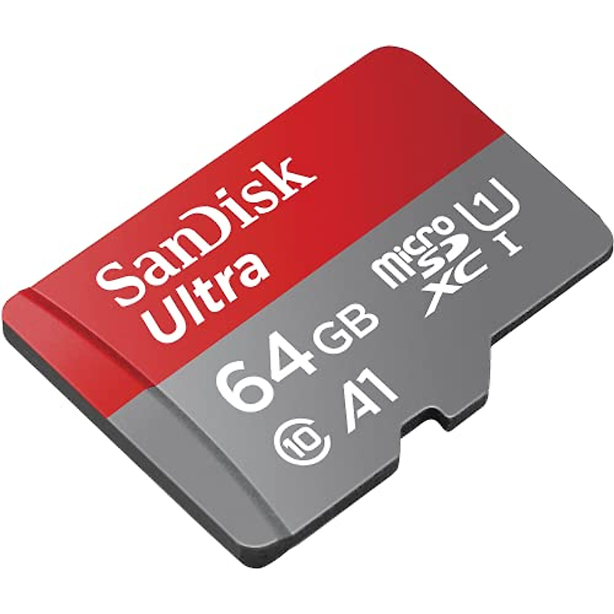 SanDisk 64GB Ultra MicroSDXC UHS-I Memory Card with Adapter - 100MB/s, C10, U1, Full HD, A1, Micro SD Card - SDSQUAR-064G-GN6MA
