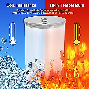 SealVax®Meal Prep Containers reusable, Air Tight Pantry Storage Containers, Glass Vacuum Storage Containers with Lids, BPA-Free, 2x Large (32 fl oz) & 2x Small (19 fl oz) with a Pump.