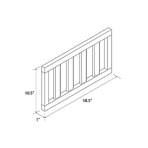 DOREL ASIA Baby Relax Kade Toddler Rail in White