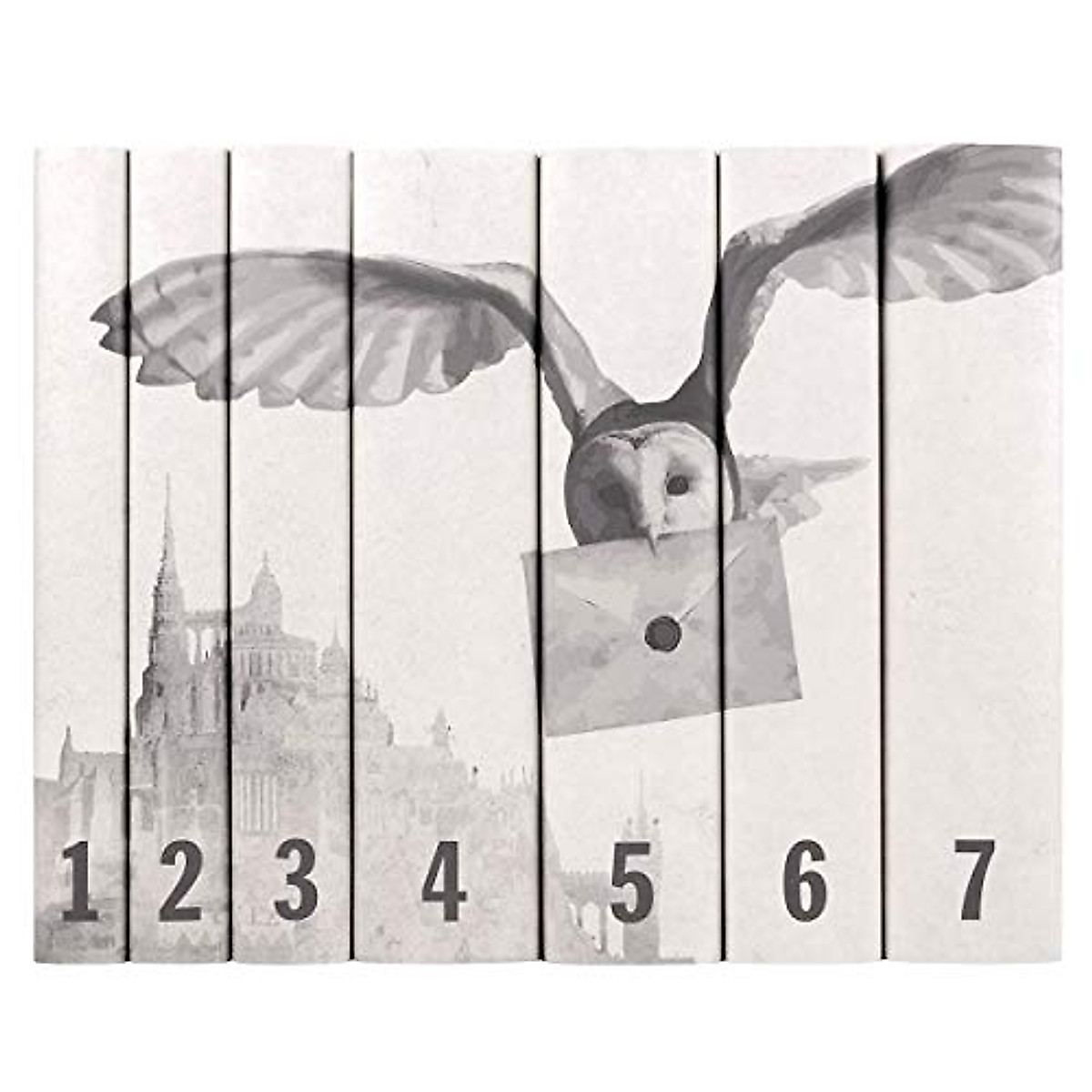 Juniper Books Harry Potter Castle and Owl Neutral Edition DUST Jackets ONLY | Custom Dust Jackets for Your 7-Volume Hardcover Harry Potter Book Set published by Scholastic | Books NOT Included
