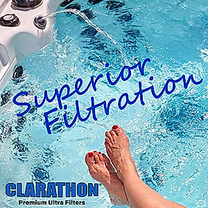 Clarathon 2-Pack Spa Filter Replacement for Sundance Microclean 6540-502 FC-2812