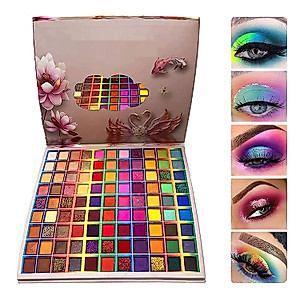 99 Colors Makeup Eyeshadow Palette, Professional Waterproof Matte Glitter Makeup Pallet Colorful Powder Rainbow Colors Eye Makeup Gift