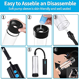 Updated Electric HIPGAGA Penis Vacuum Pump, Rechargeable Erection Device, Automatic Male Masturbator for Men Enlargement Sex Toys & Enlargers New Adult Toy Sex