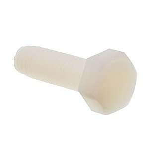Prime-Line 9097638 Hex Head Cap Screws, 5/16 in-18 X 1 in, Nylon (10 Pack)