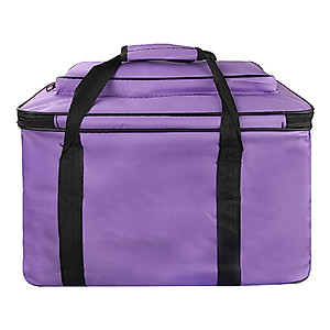 Large Fundamentals Art & Crafts Supplies Organizer Bag Padded Tote Adjustable Shoulder Bag Foldable Essentials Art Storage Cargo Carry Case for Brush Markers Pencils Sketchbook Watercolors Art Palette