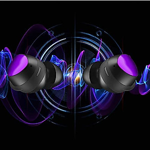 Urbanx Street Buds Plus True Bluetooth Earbud Headphones for Oppo A7 - Wireless Earbuds w/Noise Isolation - Purple (US Version with Warranty)