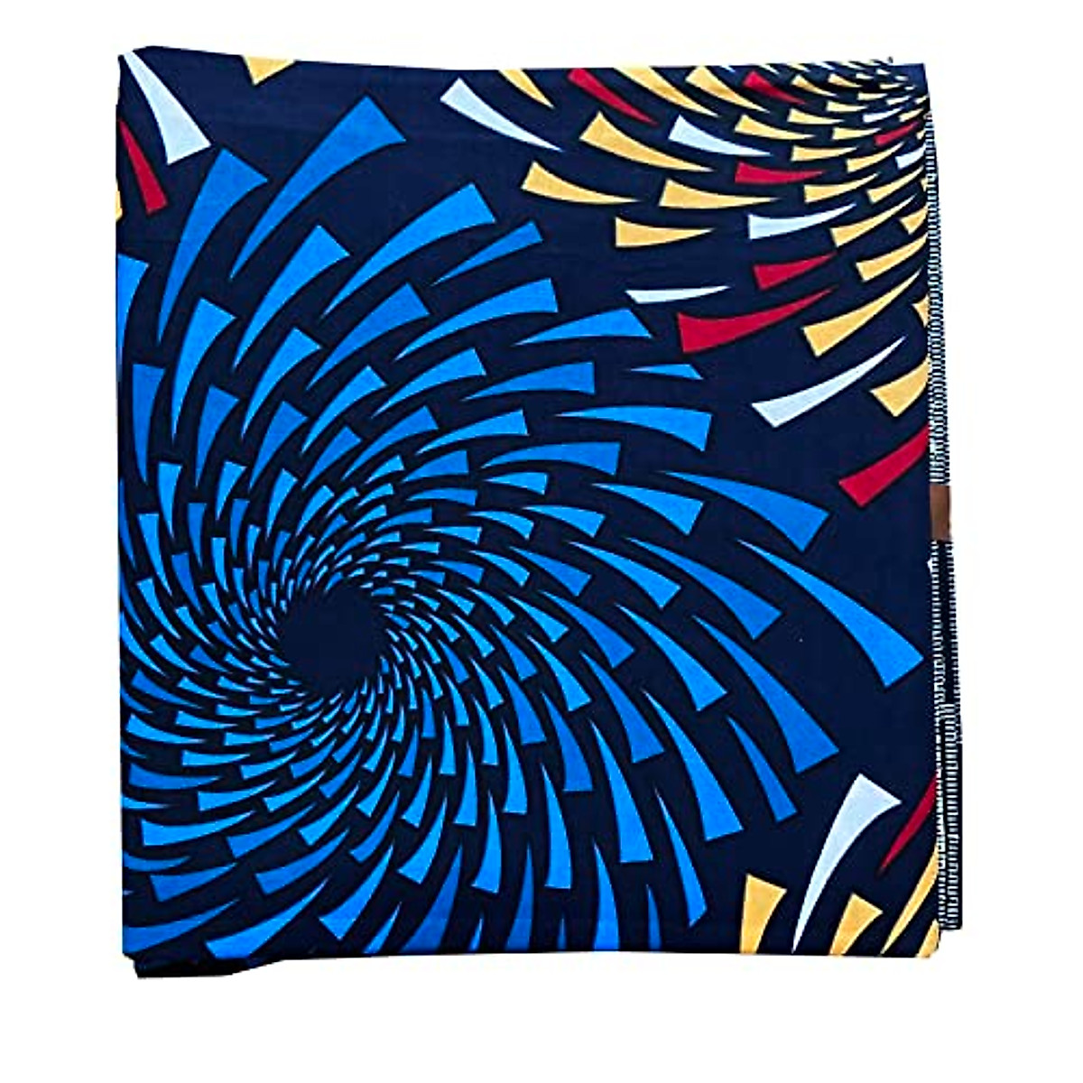 ADWAXDA African Ankara Kente Cloth Fabric by The Yard 6 Yards Cotton Wax Print African American Fabric for Party Dress (FC074)