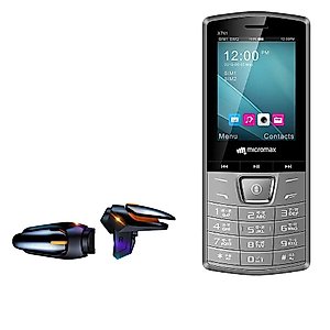 BoxWave Gaming Gear Compatible with Micromax X741 - Touchscreen QuickTrigger Auto, Trigger Buttons Autofire Gaming Mobile FPS - Jet Black