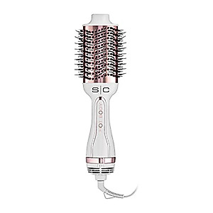 StyleCraft Hot Body Ionic 2-in-1 Blowout Hot Air Brush Hair Dryer Volumizer White